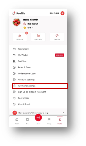 What are the payment options available in Boost app and how to view ...