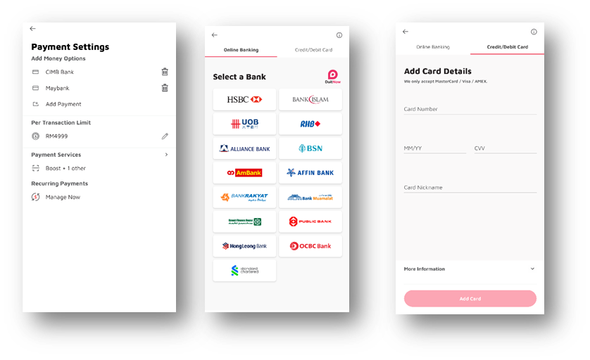 What are the payment options available in Boost app and how to view ...
