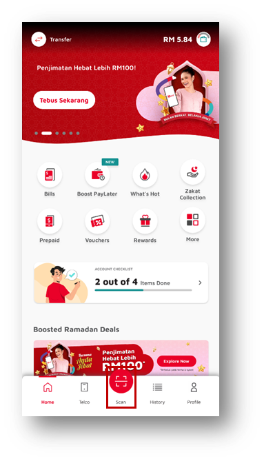 How do I scan & pay a QR code from my Boost app? – Boost
