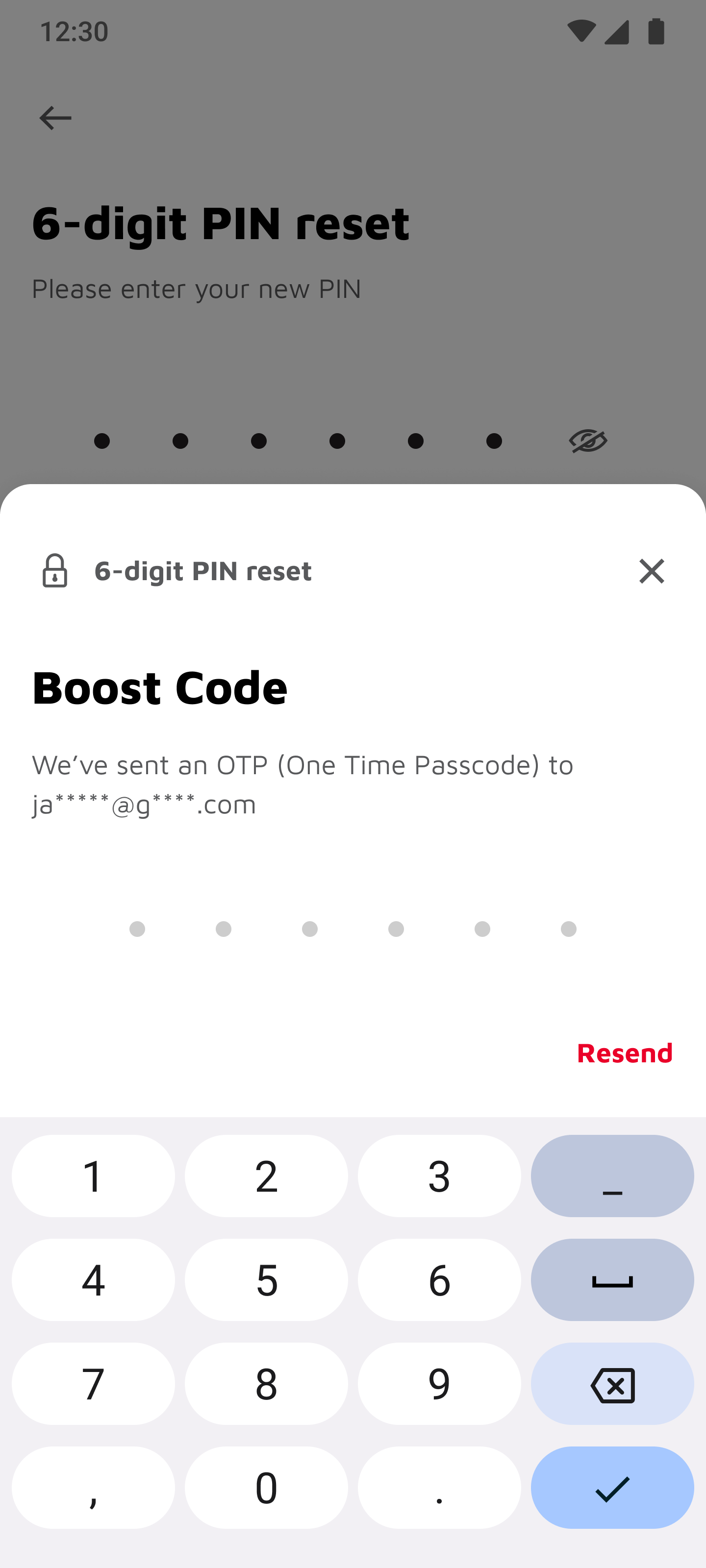 What should I do if I forgot my 6-digit PIN? – Boost